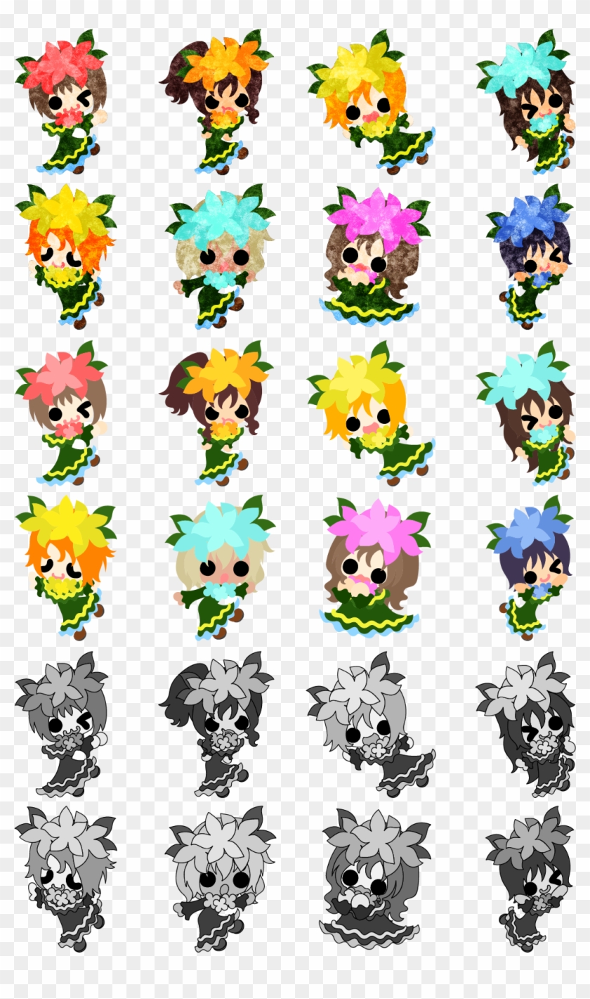 Icons Of Cute Little People By Atelier-bw - Illustration - Full Size ...