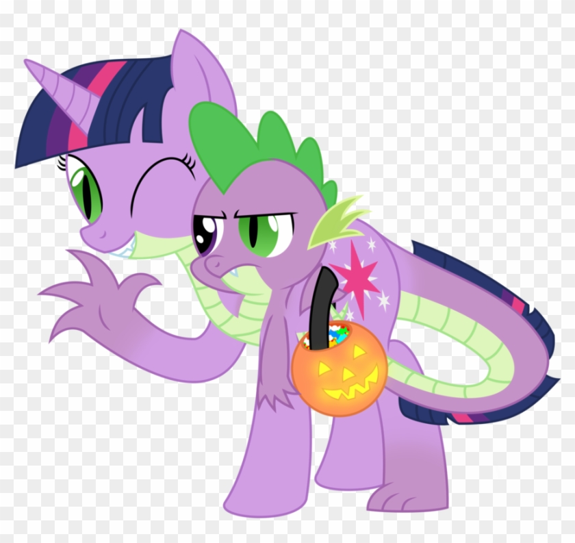 Twilight X Spike Halloween Conjoined By Mlpconjoinment - Cartoon - Full ...