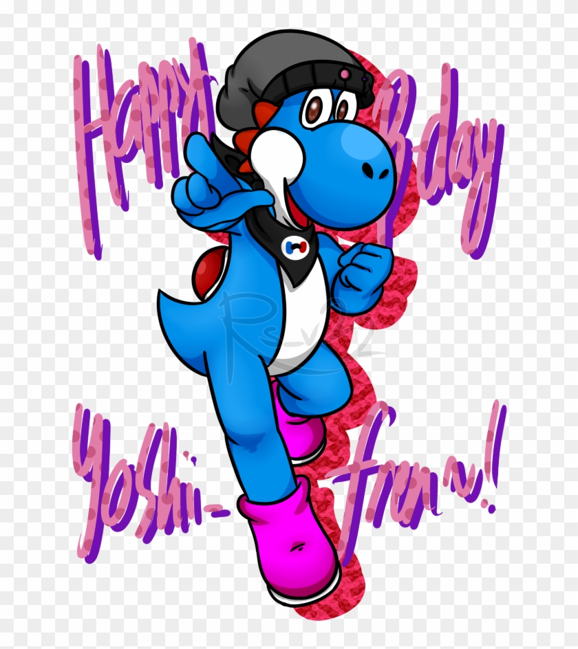 Time To Celebrate, Yoshi Fren~ By Rs V22 - Yoshi - Free Transparent PNG ...