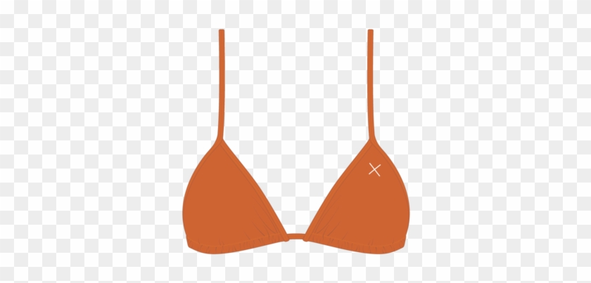 Burnt Orange Bikini Top Ii - Blue Bikini Top - Full Size PNG Clipart ...