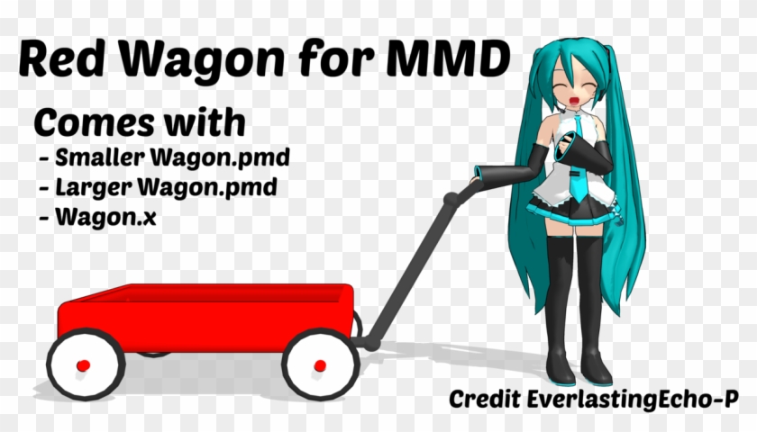 Red Wagon By Potattertot - Cartoon - Free Transparent PNG Clipart ...