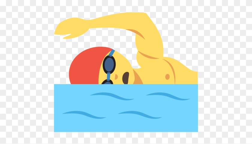 Swimmer Emoji - Swimming Emoji - Full Size PNG Clipart Images Download