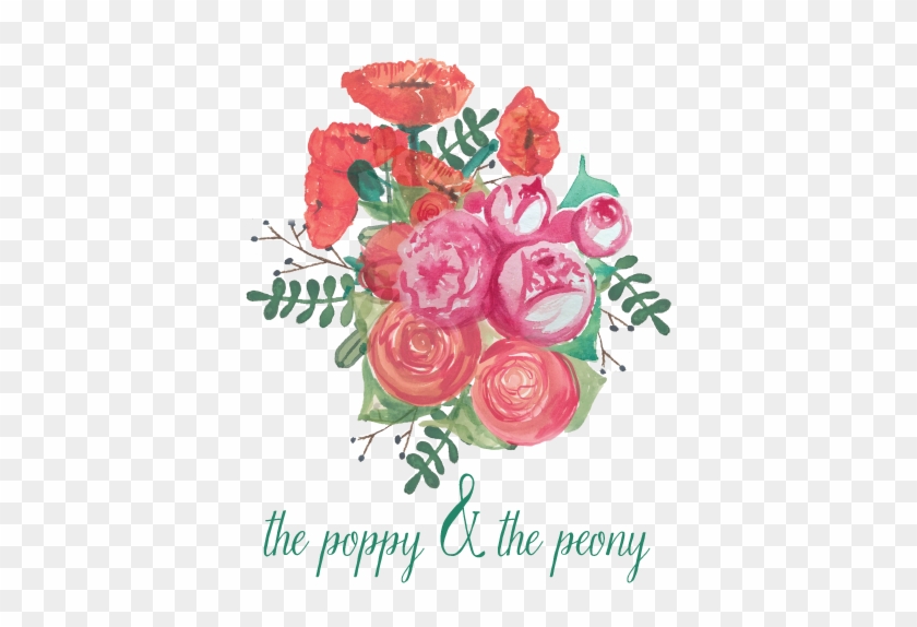 Poppy Peony Logo Stacked Greentype - Poppy Peony Logo Stacked Greentype ...