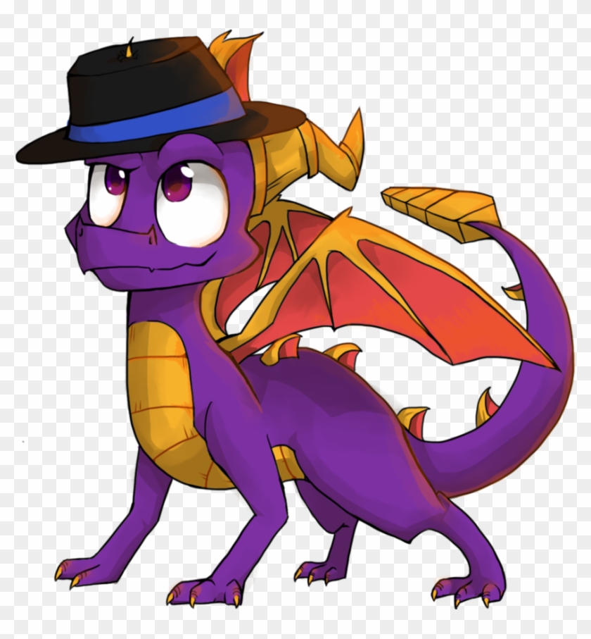 Spyro=draginhat Drawing By Yirina - Cute Spyro Drawing - Full Size PNG Clipart Images Download