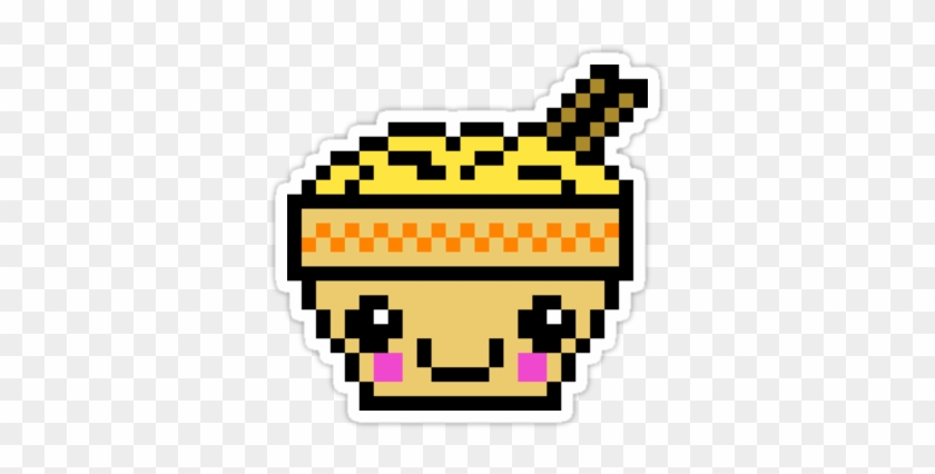 Pixel Art, Pixelated, And Ramen Image - Kawaii Food Perler Bead ...