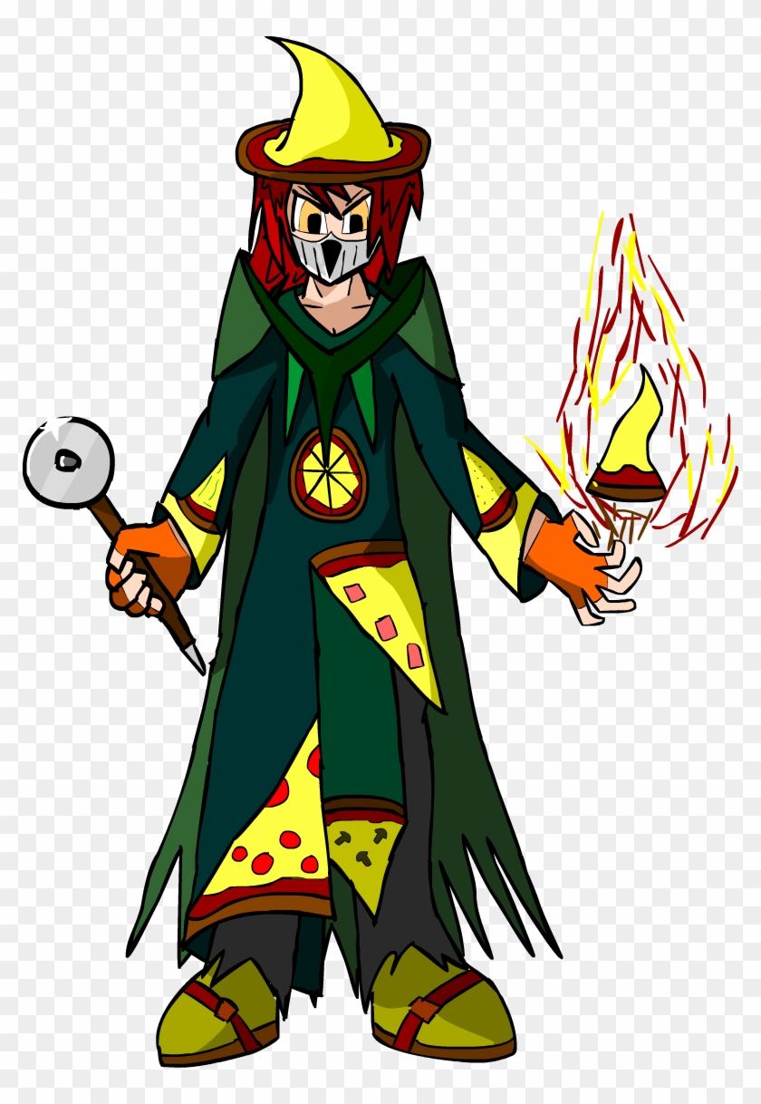The Mighty Pizza Wizard By Shikeyy - Cartoon - Free Transparent PNG ...