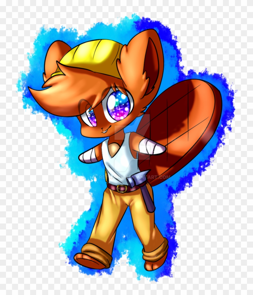 Handy The Orange Beaver By Reyna174 - Happy Tree Friends - Full Size ...