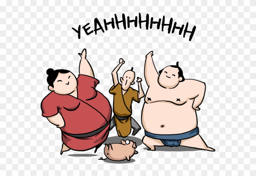 Ringo The Sumo Wrestler Stickers Messages Sticker-4 - Rikishi - Full ...