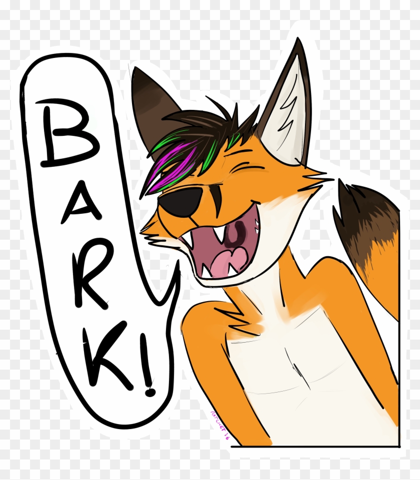 Bark Telegram Sticker - Cartoon - Free Transparent PNG Clipart Images ...
