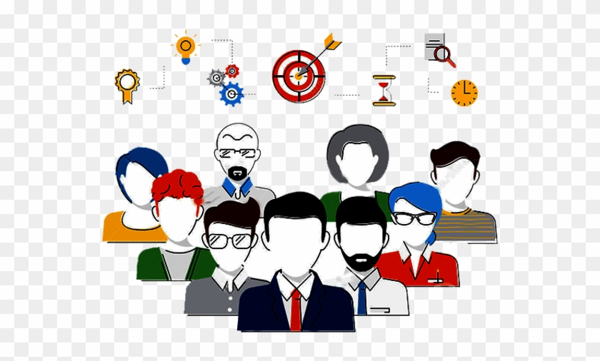 Project Team Management Clip Art - Our Team Member Cartoon - Full Size ...