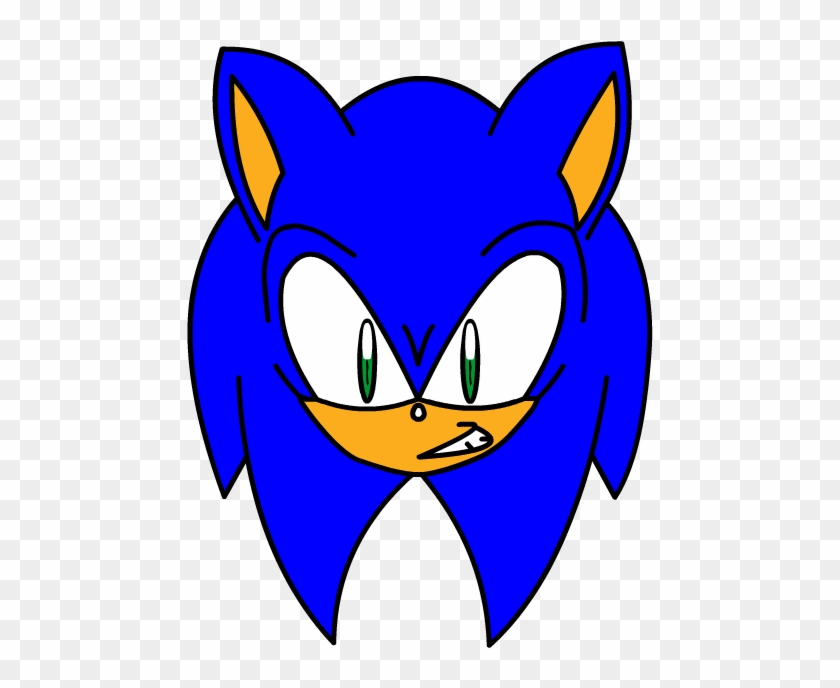 Sonic The Hedgehog Head By Dark Amy Rose - Cartoon - Full Size PNG ...