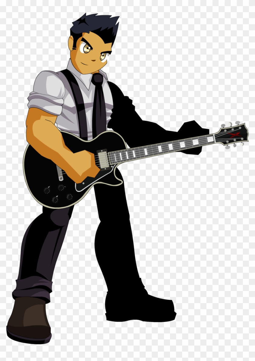 Guitar Clipart Bitmap - Cartoon - Full Size PNG Clipart Images Download