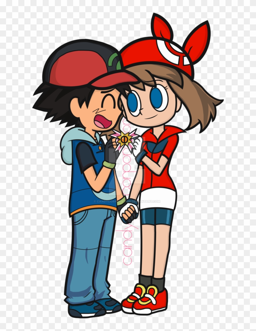 Ash And May (pokémon - Cartoon - Full Size PNG Clipart Images Download