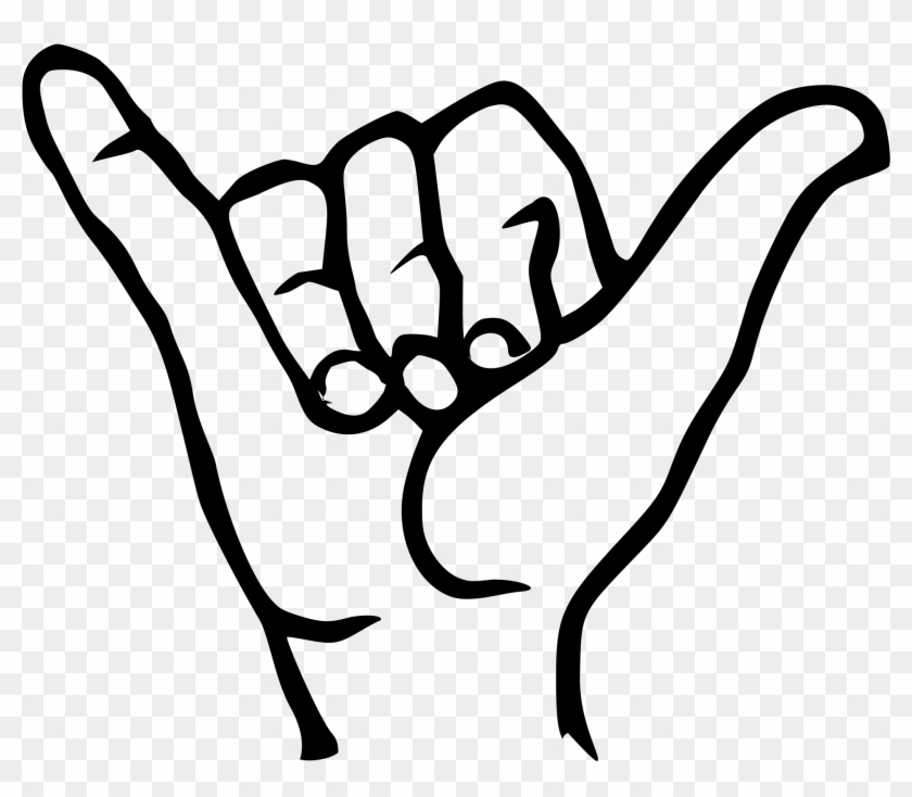 "hang Loose" - Sign Language Y - Full Size PNG Clipart Images Download