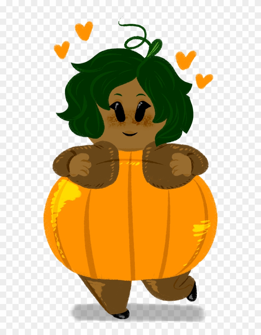 Pumpkin Gal By Blooberrybuffet - Cartoon - Free Transparent PNG Clipart Images Download