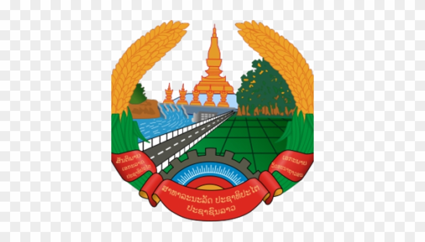 Laos News - Laos Coat Of Arms - Full Size PNG Clipart Images Download