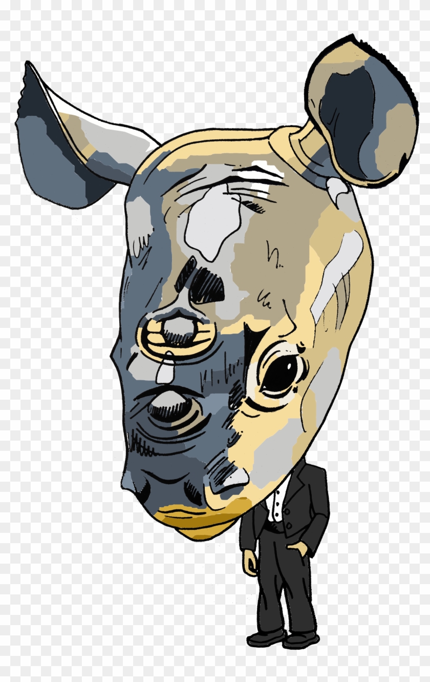 Gentleman Octopus Smaller Copy Tuxedo Rhino Smaller - Cartoon - Free ...