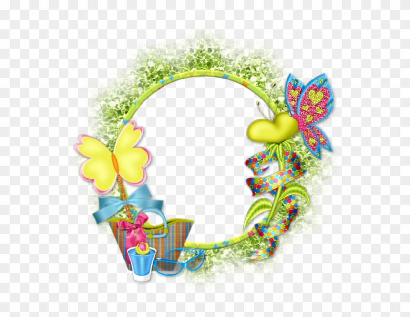 Frames, Frame, Rahmen, Quadro, Png - Butterfly Round Png - Full Size ...