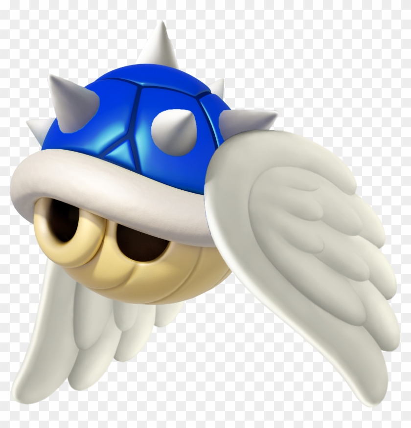 Wii Flying Spiny Shell - Mario Kart Blue Shell - Full Size PNG Clipart ...