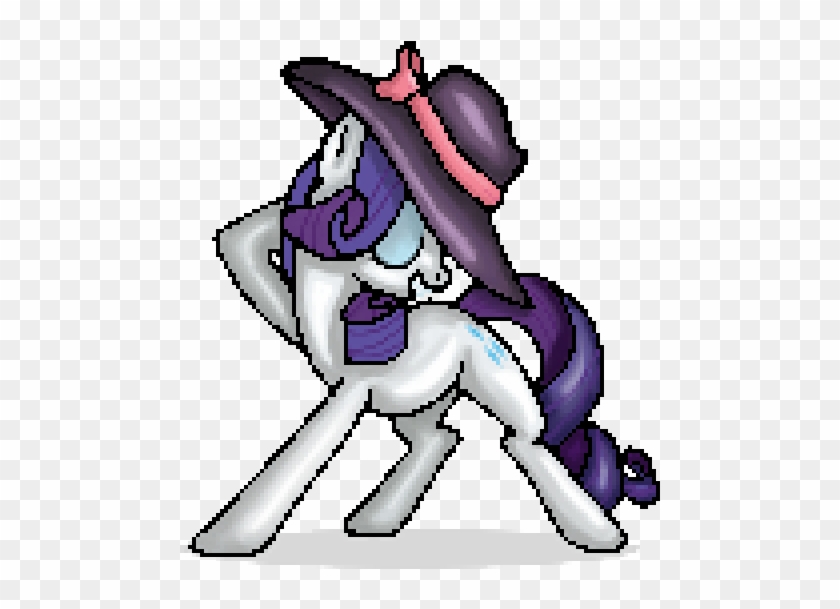 Mlp By Creepygamertip - Rarity Pixel Art - Full Size PNG Clipart Images ...
