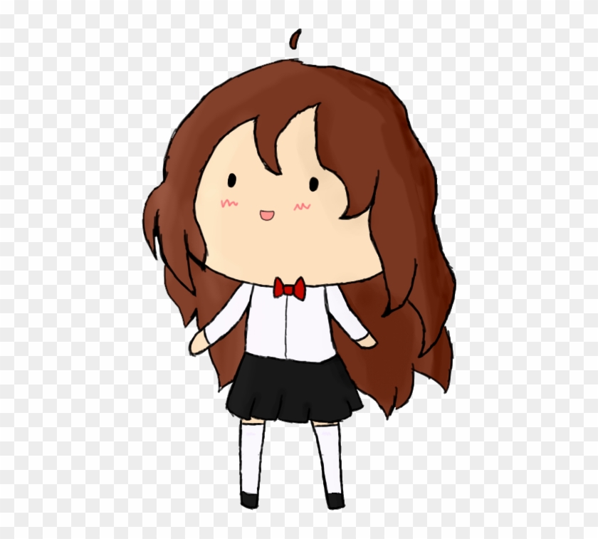 Nerdy Chibi Girl By Sagasakura - Cartoon - Full Size PNG Clipart Images ...