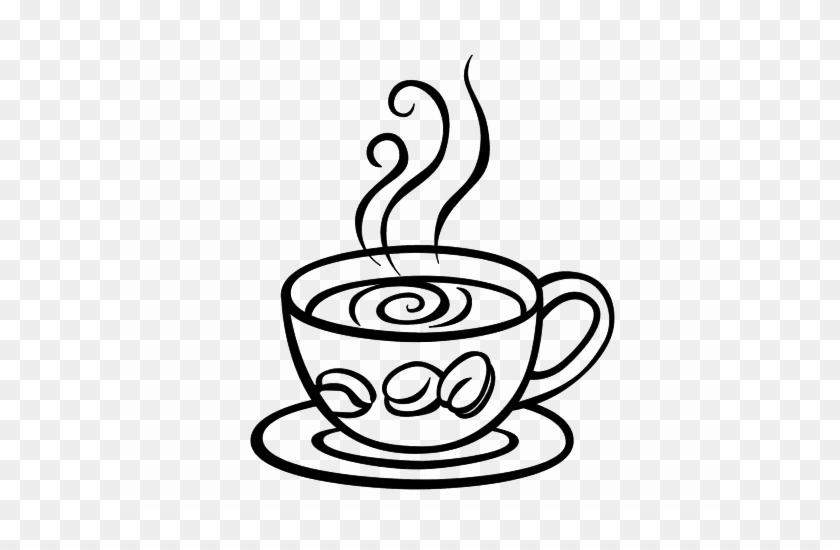Hot Coffee Cup Coloring Page Cafe Coffee Cup Coloring - Hot Coffee ...