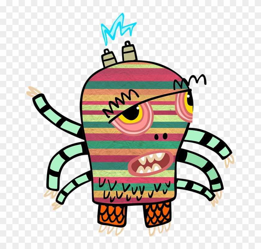 Monster, Clip, Art, Kids, Cartoon, Green, Space, Cute - Cartoon ...