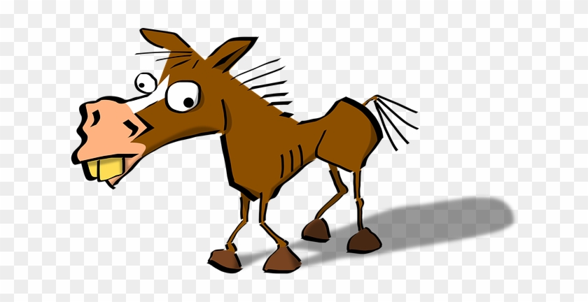 Cartoon Comic Crazy Horse Mad Crazy Crazy - Skinny Cartoon Horse - Full ...