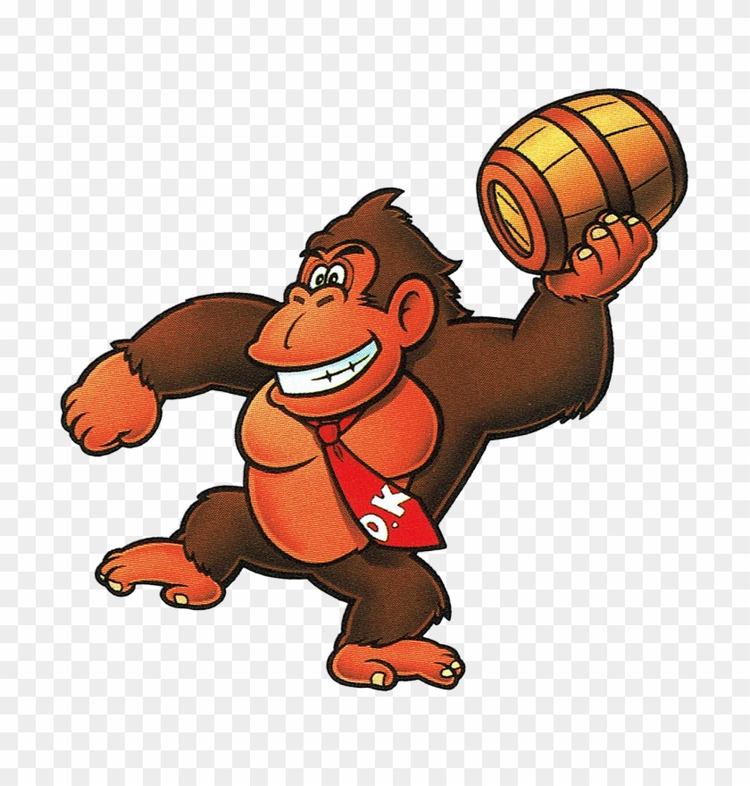 Donkey Kong - Donkey Kong With Barrel - Full Size PNG Clipart Images Review