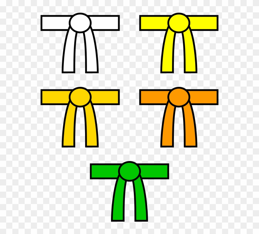 Five Karate Belts - Five Karate Belts - Full Size PNG Clipart Images ...
