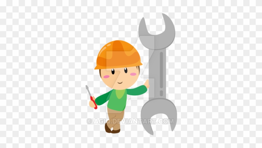 Service Man By Agiq - Cartoon - Free Transparent PNG Clipart Images ...