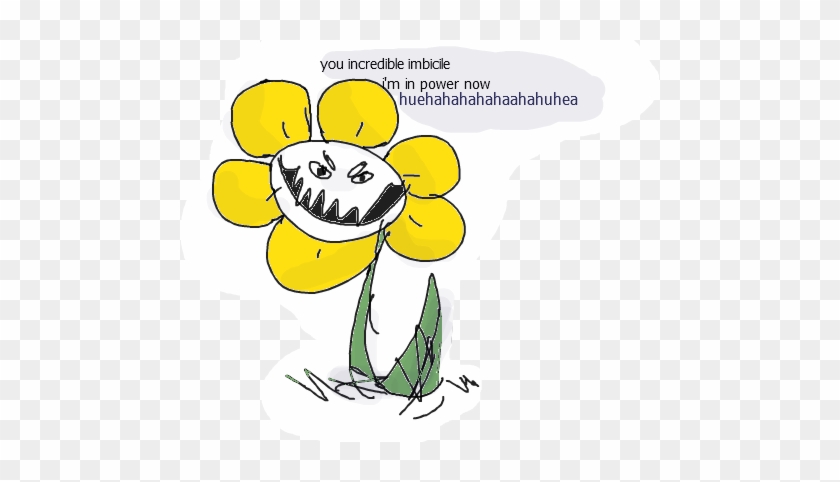 Mod Pizza Flowey Shitpost Undertale Aus - Cartoon - Free Transparent ...