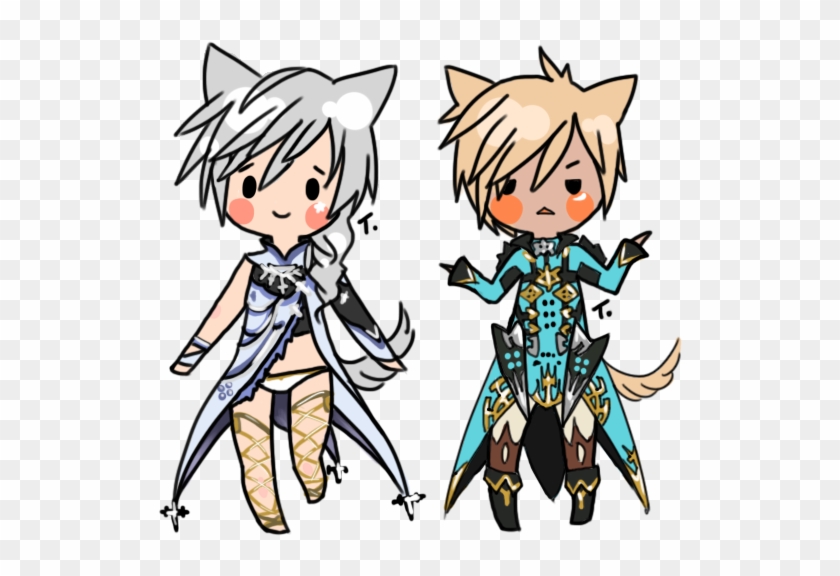 Transparent Ffxiv Chibi Commissions For A Friend ~ - Cartoon - Free ...