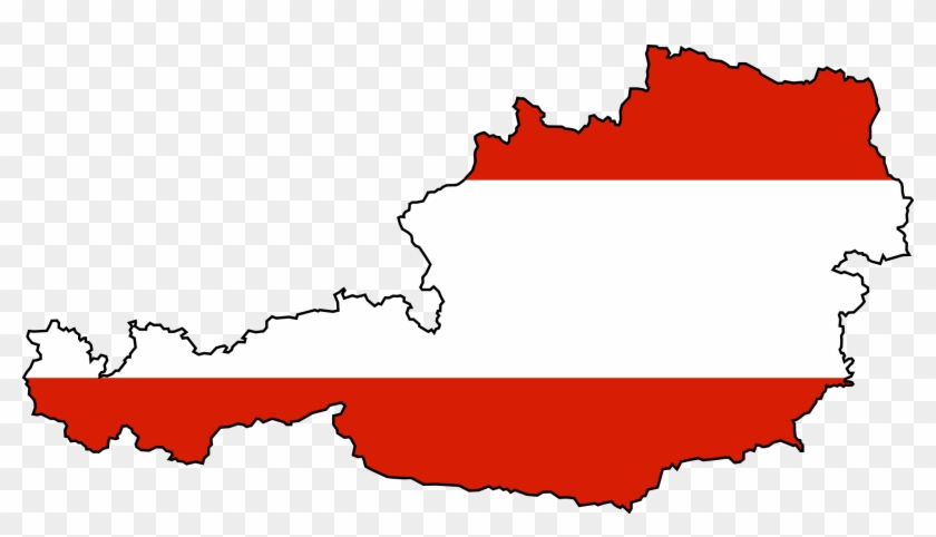 Austria - Austria Flag Map - Full Size PNG Clipart Images Download