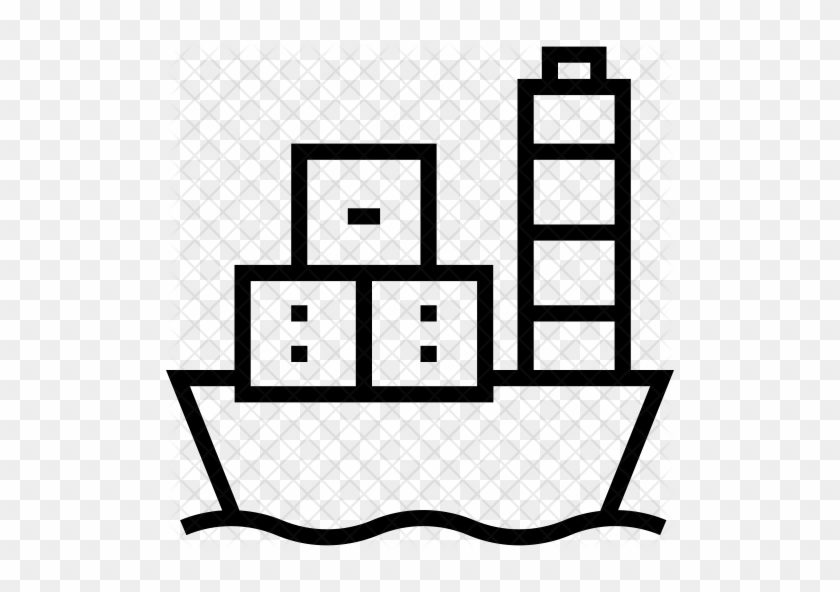 Cargo Ship Icon - Cargo Ship - Full Size PNG Clipart Images Download