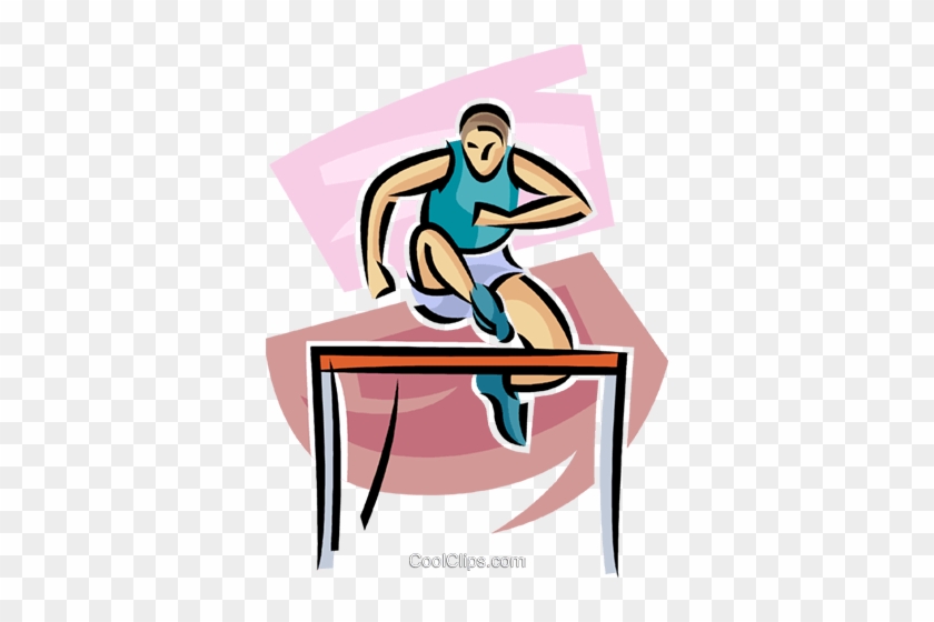 Hurdler Royalty Free Vector Clip Art Illustration Vc063693 - Hurdler ...