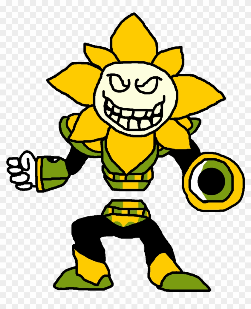 Flowey Man By Richsquid1996 - Cartoon - Free Transparent PNG Clipart ...