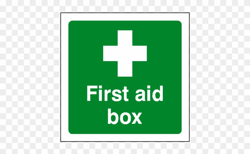 First Aid Box Sticker - First Aid Box Sign - Full Size PNG Clipart ...