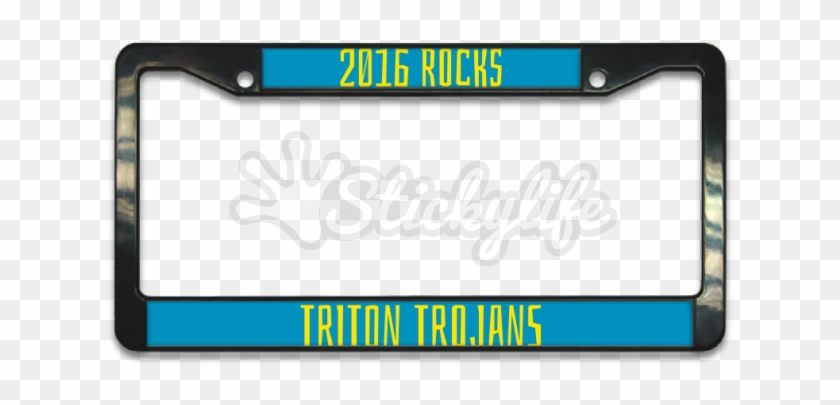 Triton Plastic License Plate Frame - Plastic - Full Size PNG Clipart ...