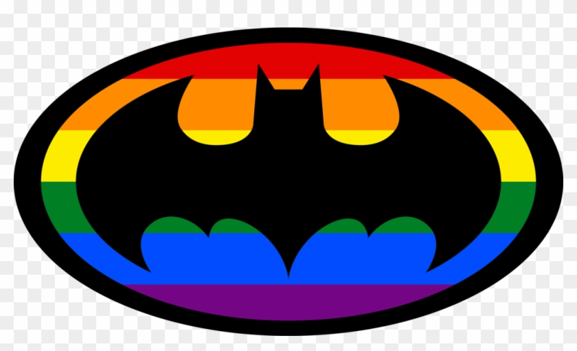 Gay/lgbt Pride By Minionmask - Gay Batman Logo - Full Size PNG Clipart ...