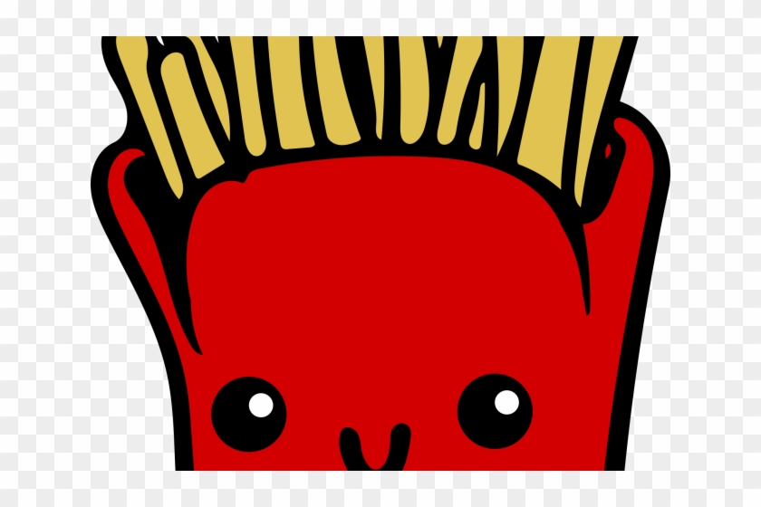 Snack Clipart Kawaii - French Fries Cartoon Cute - Full Size PNG ...