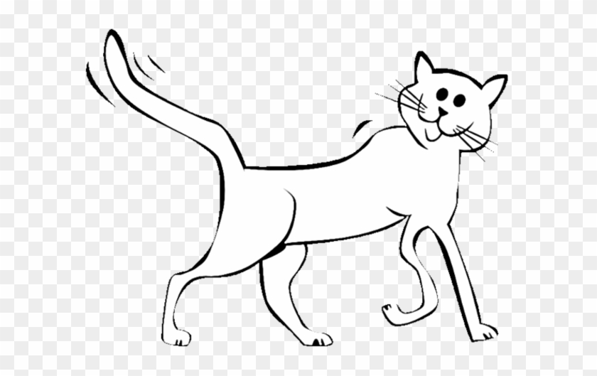 Cartoon Cat Coloring Page - Clip Art - Free Transparent PNG Clipart ...
