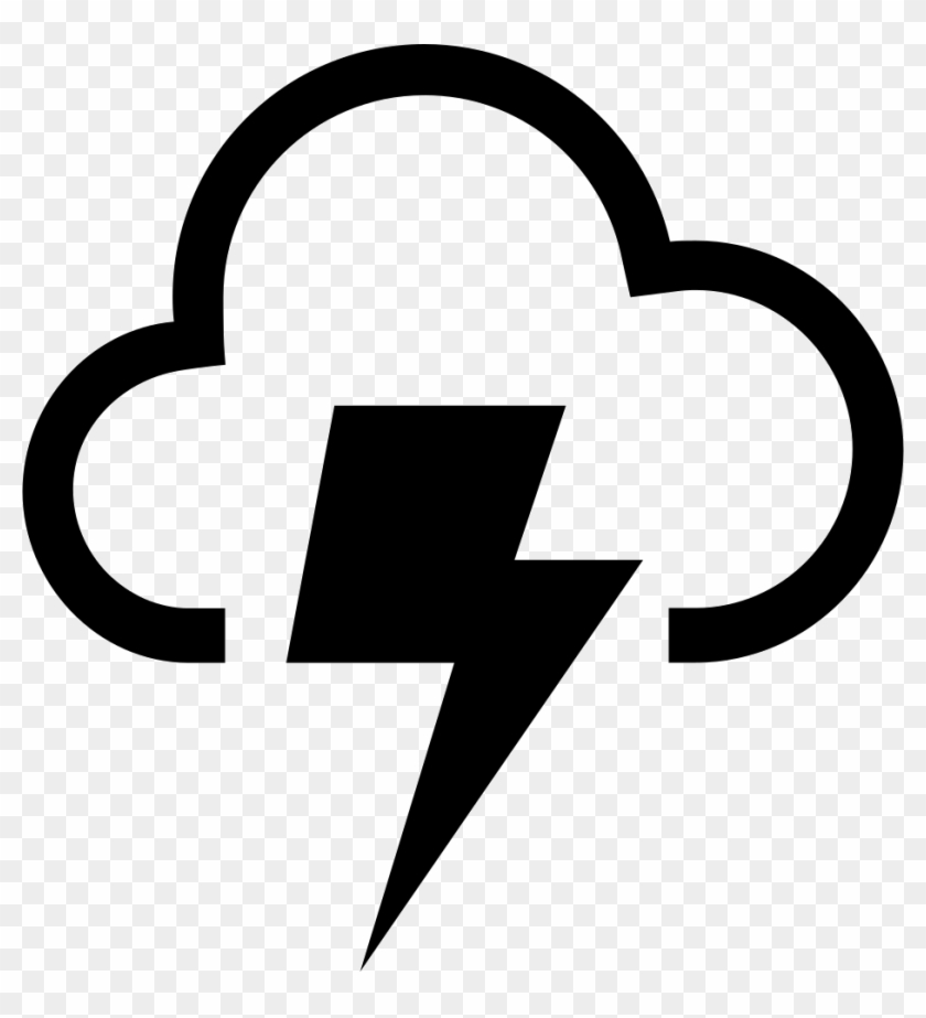 Ios Thunderstorm Outline Comments - Pictogram - Full Size PNG Clipart ...