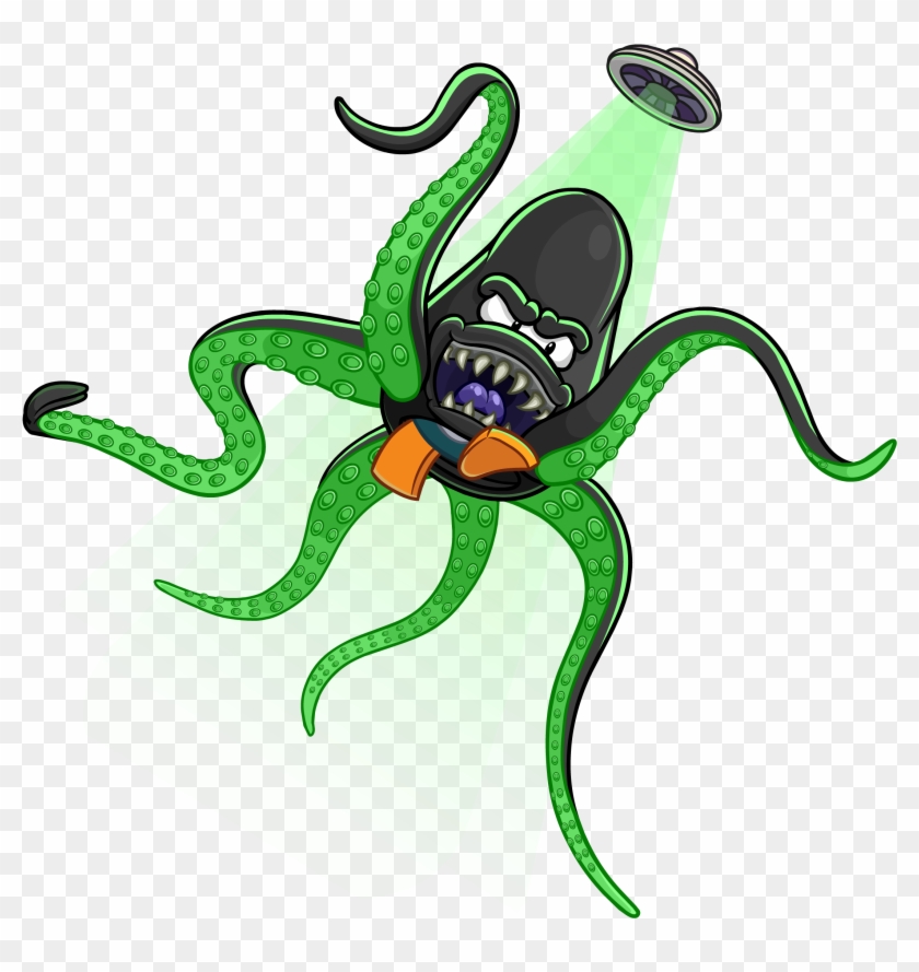 Space Squid - Space Squid Club Penguin - Full Size PNG Clipart Images ...