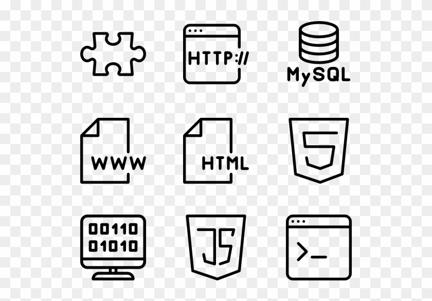 Coding - Coding Language Icons - Full Size PNG Clipart Images Download