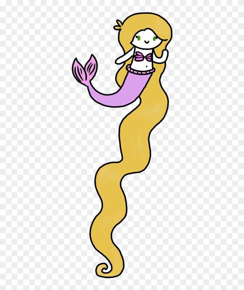 Rapunzel Mermaid By Chazzyllama - Cartoon - Free Transparent PNG ...