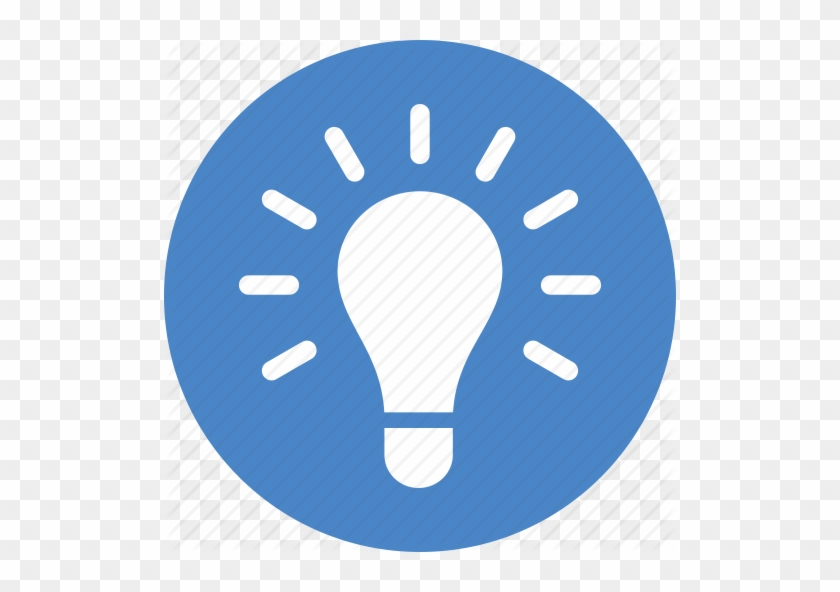 Free Light Bulb Icon Blue - Light Bulb Icon Blue - Full Size PNG ...