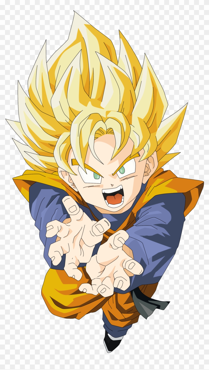 Son Goten Vector Render/extraction Png By Tattydesigns - Goten Super Saiyan Render - Full Size ...