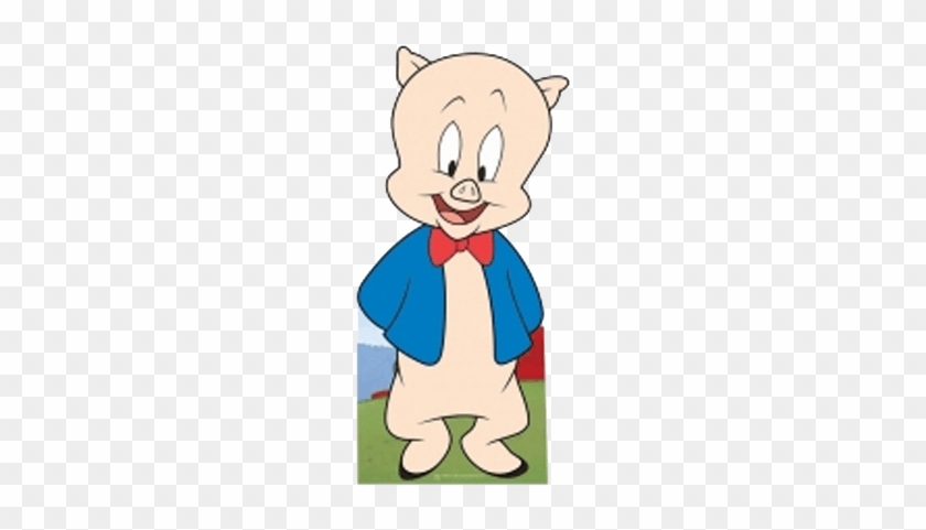 Porky Pig Quotes - Bow Tie Cartoon Character - Full Size PNG Clipart ...