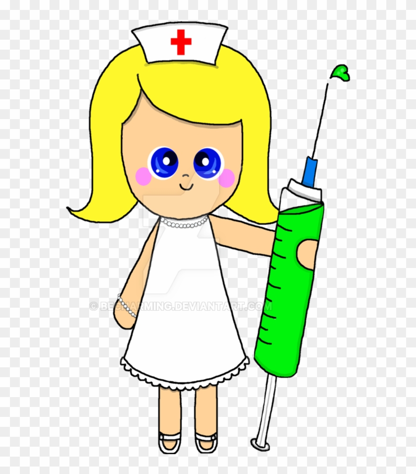 Blonde Nurse By Becharming - Cartoon - Full Size PNG Clipart Images ...
